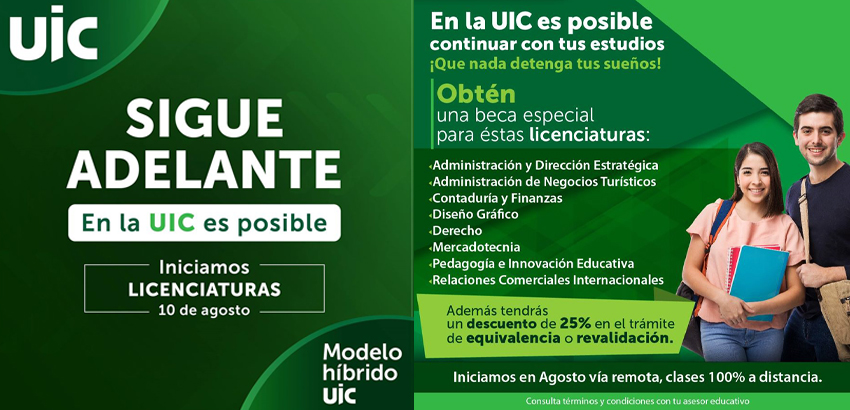 ¡Sigue adelante!, en la UIC es posible. - Revista Juventud'es